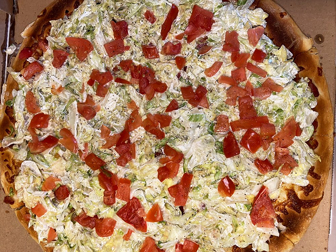 The BLT pizza transforms America's favorite sandwich into circular form &ndash; proving that innovation tastes best when it respects tradition.