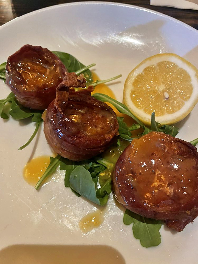 Bacon-wrapped scallops are proof that some things in life are just meant to be together, like Pennsylvania and passionate sports fans.