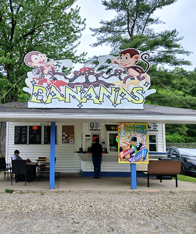 Bananas ice cream stand proves that monkey business is serious business when it comes to summer treats in small-town Pennsylvania.