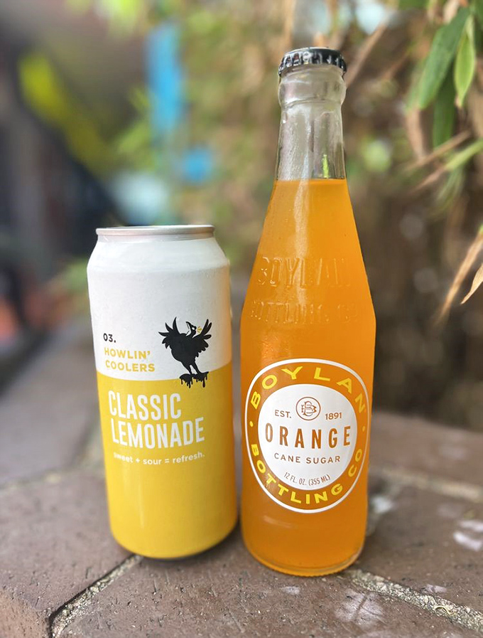 When your mouth is on fire, these beverages are your firefighters. Classic lemonade and Boylan's Orange&mdash;sweet relief in liquid form.
