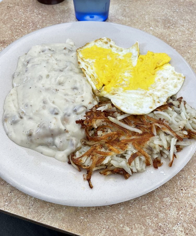 Biscuits and gravy &ndash; the breakfast equivalent of a warm hug from your favorite aunt, comforting and generous in all the right ways.