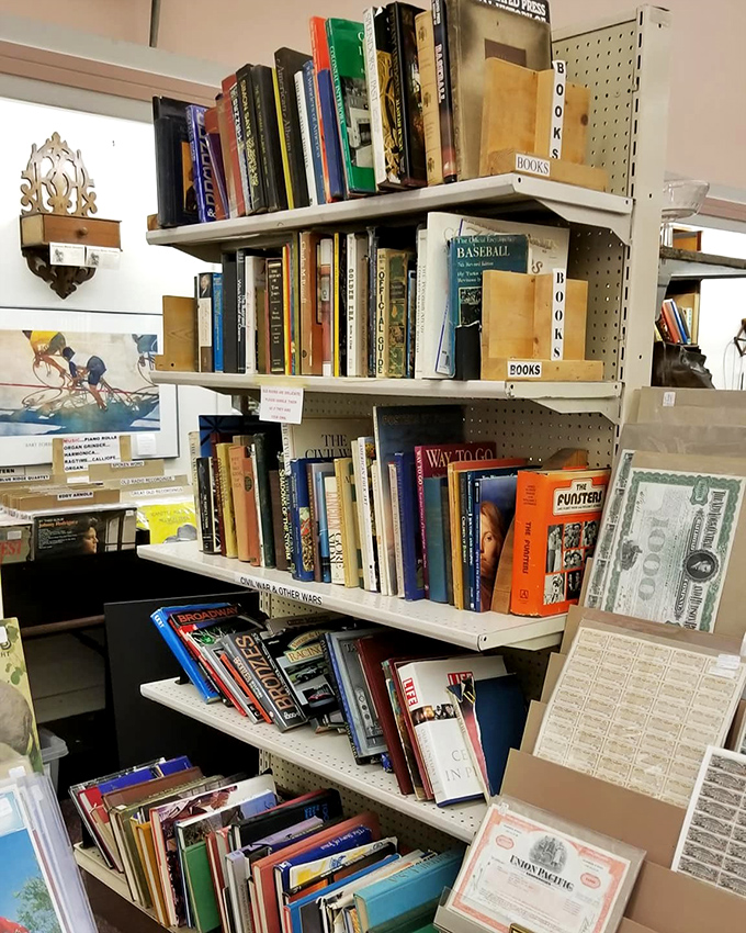 Books that have educated, entertained, and comforted previous generations wait patiently for new minds to explore their slightly yellowed pages.