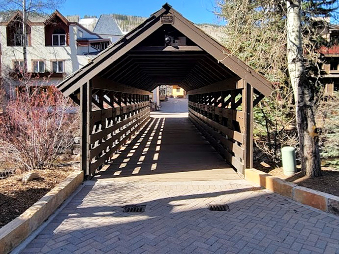 The entrance beckons with geometric precision&mdash;those shadow patterns on the floor are like Mother Nature's attempt at modern art.