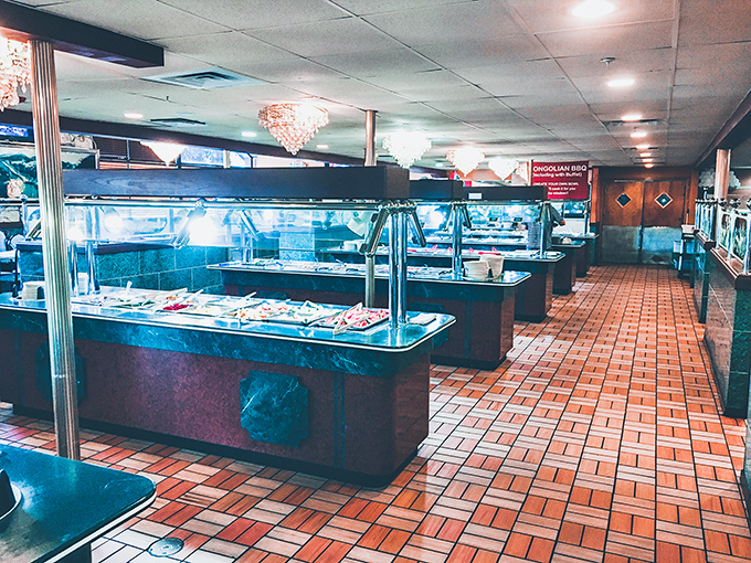 The buffet wonderland where dreams come true. Those steam tables hold more happiness than most amusement parks.