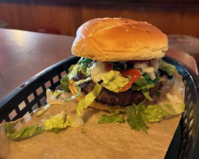 Not to be outdone by its hot dog siblings, this burger stands tall with fresh toppings and attitude. A supporting character that sometimes steals the show.