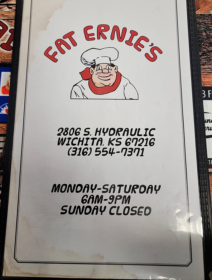 The hours posted like a promise: "We'll be here when you need us." Six days a week of comfort food bliss.