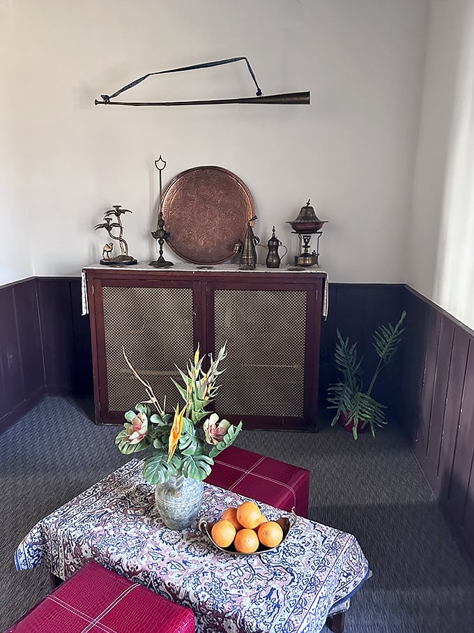 Traditional Moroccan tea service staged perfectly, because this villa takes its cultural authenticity seriously even in the details.