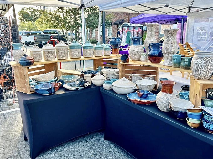 Handcrafted pottery displayed with the reverence of fine art &ndash; these aren't just vessels, they're functional sculptures waiting to elevate your everyday table.