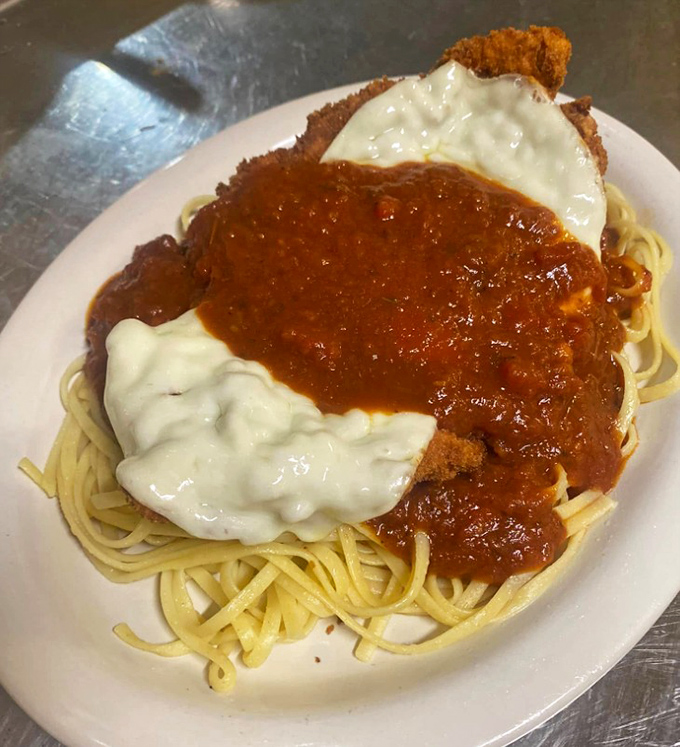 Chicken Parmigiana that bridges the gap between comfort food and culinary art. That sauce-to-cheese ratio deserves a standing ovation.