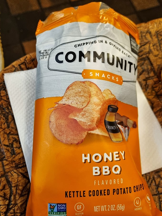 Even the chips come with a side of community. In a world of mass-produced everything, these small touches remind you why places like this matter.
