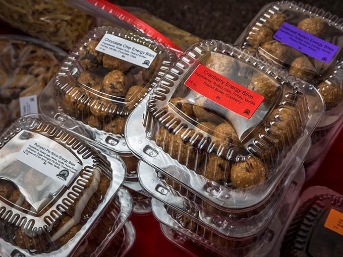 Energy bites and cookies packaged with care. Cranberry Cherry Bites looking like guilt-free indulgence&mdash;the farmer's market version of having your cake and eating it too.