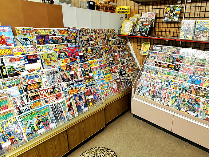 Comic book nirvana for grown-up kids with disposable income. Superman's early adventures cost less than a nickel then, slightly more now.