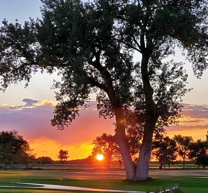 This sunset isn't showing off&mdash;it's just another day ending in Torrington, where nature's light shows make television seem thoroughly unnecessary.