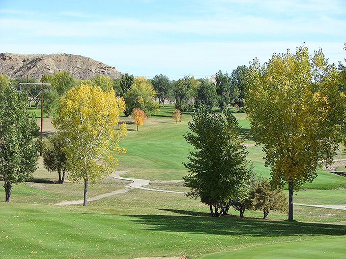 Cottonwood Country Club's rolling greens offer golfers a chance to slice into paradise with badlands views that distract from even the worst bogey.