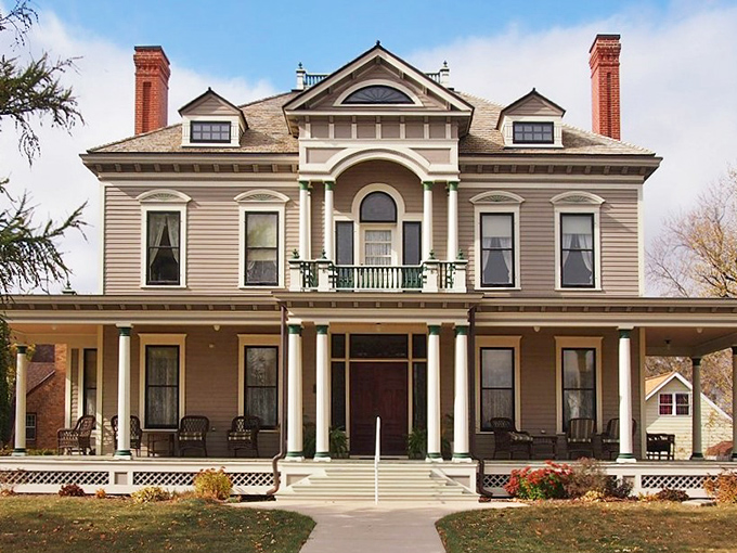 The historic Dayton House stands as elegant proof that Worthington's past includes both prairie practicality and Victorian splendor.
