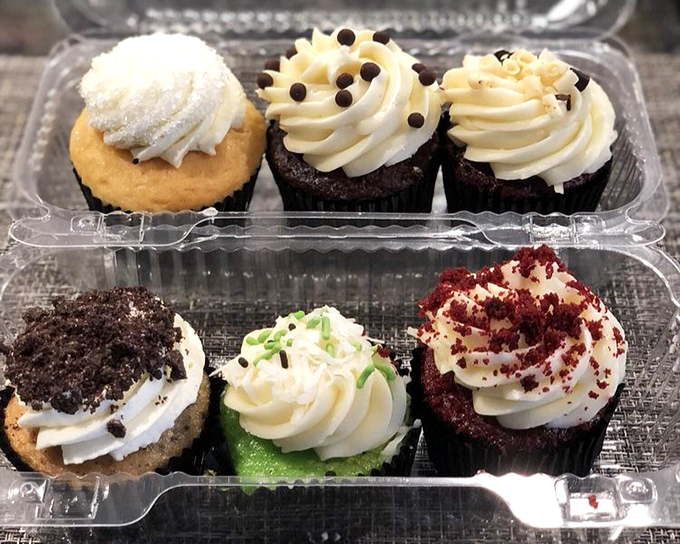 The to-go box of cupcakes is like a portable party. Each one is a different personality&mdash;from the shy vanilla to the flamboyant red velvet.