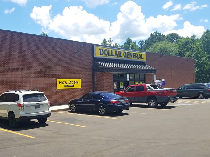 Even chain stores like Dollar General adapt to small-town rhythms, becoming impromptu community gathering spots on lazy Saturday afternoons.
