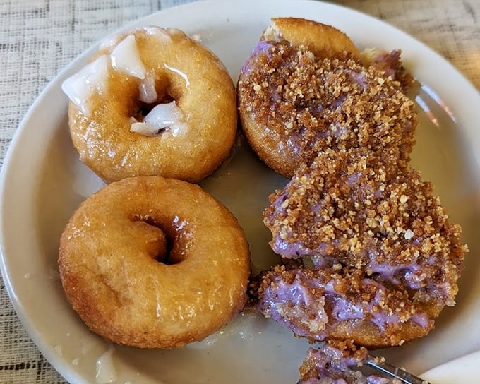 Mini-donuts that prove good things come in small packages. That glazed perfection and cinnamon crunch? Breakfast's way of saying it still knows how to have fun.