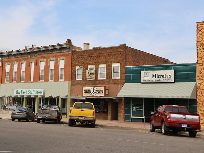 Downtown Pierre's historic buildings house local businesses where the pace is unhurried and parking is still free.