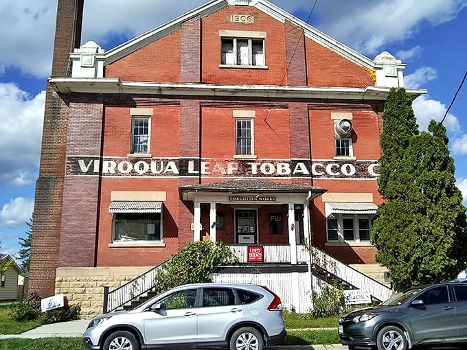 The former tobacco warehouse now houses Driftless Books, a perfect metaphor for Viroqua's transformation from agricultural outpost to cultural haven.