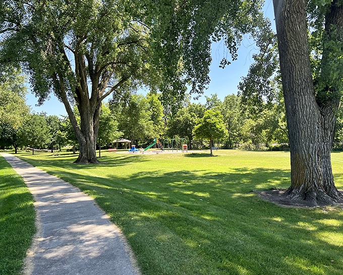Eberhardt Park's winding paths and towering trees offer a slice of serenity that no spa treatment could ever match.