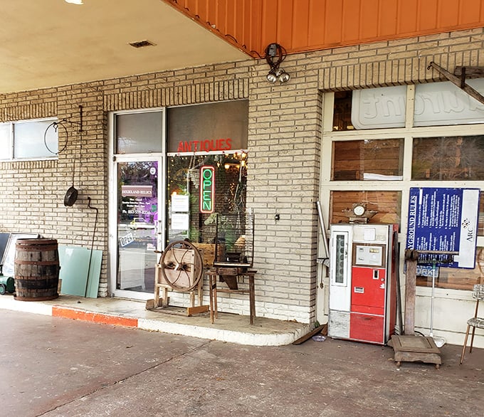 The unassuming storefront hides worlds within. Like all great adventures, this one begins with simply walking through the door.