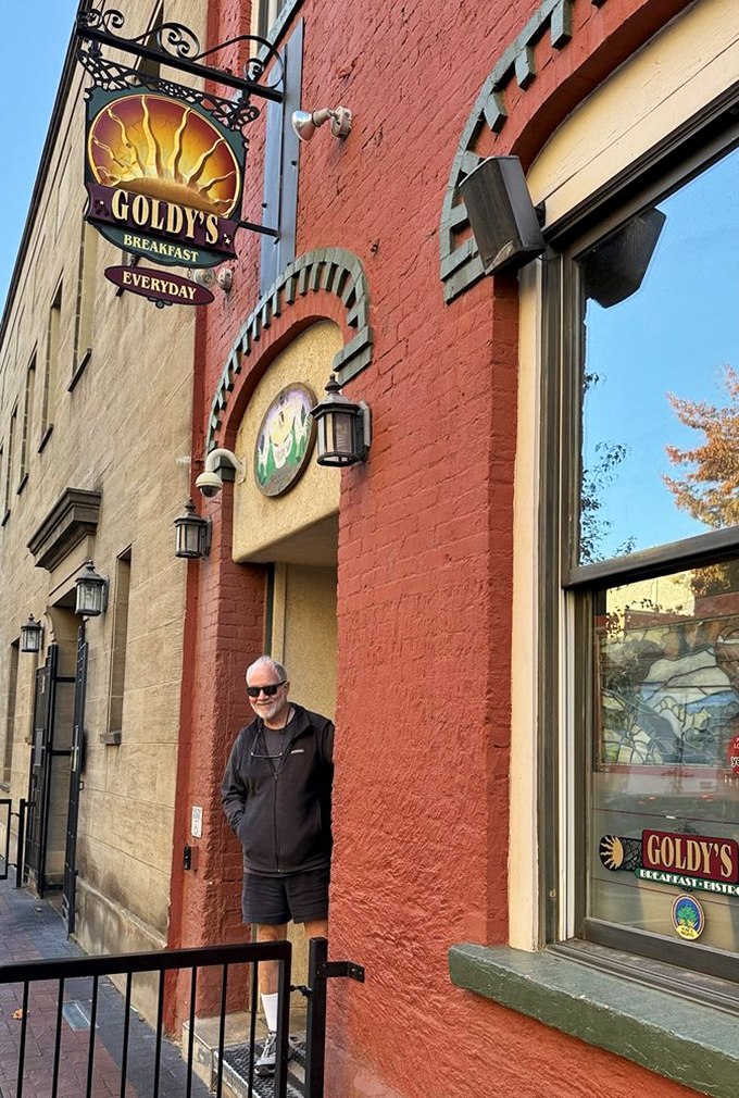 The hanging sign promises "Breakfast Everyday" &ndash; three syllables that might be the most beautiful in the English language.