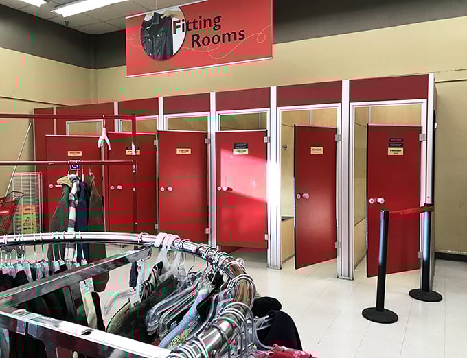 Multiple fitting rooms with proper doors mean you can try before you buy, because even bargains deserve to fit properly.