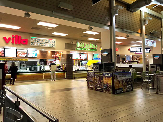 The food court serves up international flavors to refuel shoppers&mdash;because hunting for deals burns more calories than you might think.