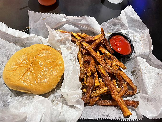 The perfect plate &ndash; a burger that's traveled through time-honored grease alongside hand-cut fries that deserve their own fan club.
