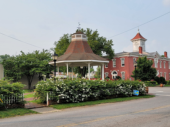 The historic Lynchburg gazebo and courthouse create a postcard-perfect scene that hasn't changed much since your grandparents' first date&mdash;and that's precisely the point.
