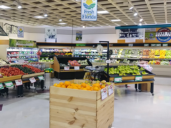 Hitchcock's Market produce section showcases Florida's agricultural bounty, where shopping local isn't just a trend&mdash;it's how neighbors support neighbors.