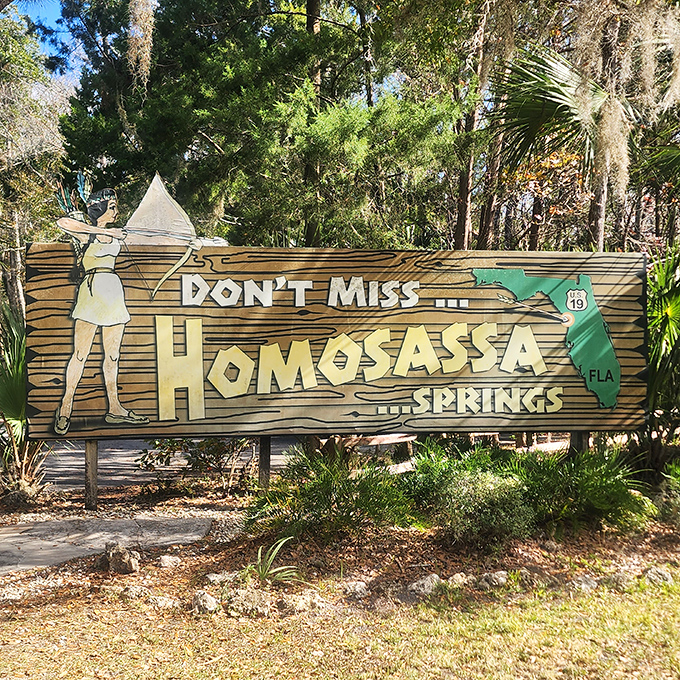 Vintage Florida charm at its finest &ndash; when roadside signs were works of art and promised adventures that actually delivered on their promises.