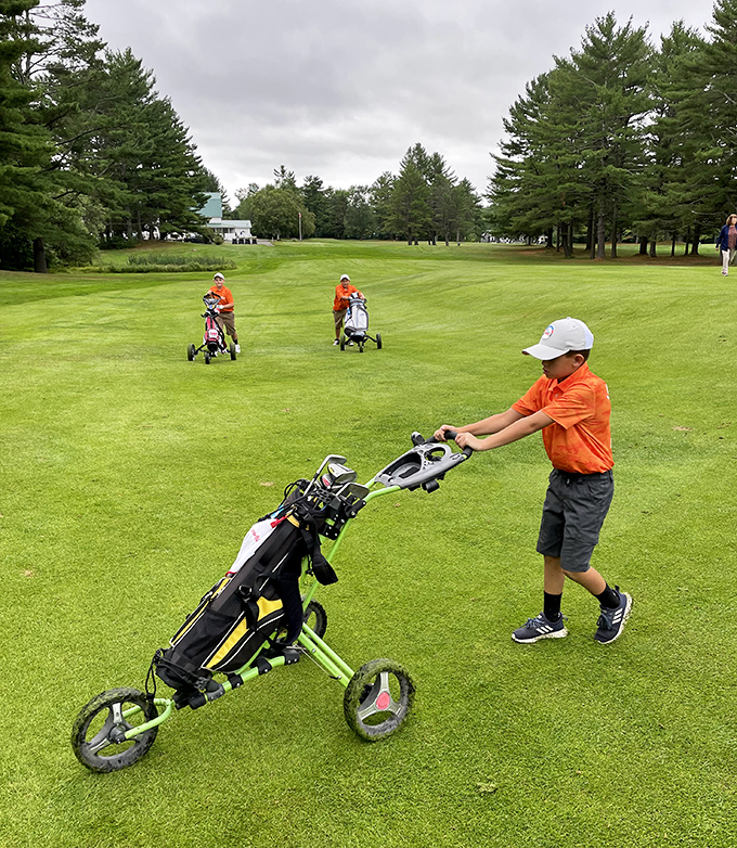 The JW Parks Golf Course isn't just for seasoned pros &ndash; here, young golfers learn the game surrounded by Maine's towering pines, creating tomorrow's duffers one swing at a time.