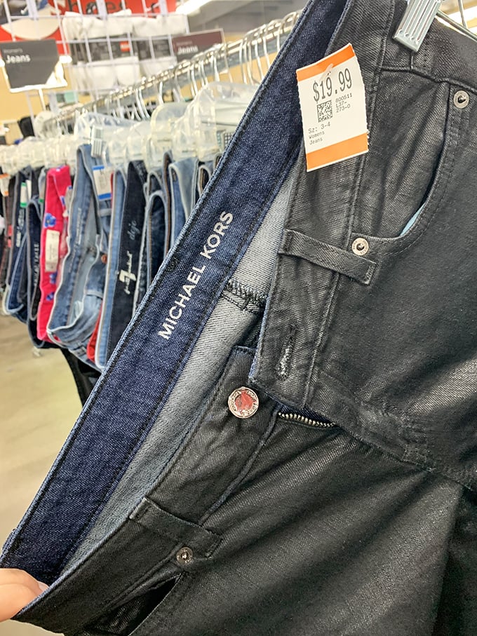 Designer denim at decidedly un-designer prices. The holy grail of thrift finds: Michael Kors jeans that probably cost more than your weekly grocery budget&mdash;originally.