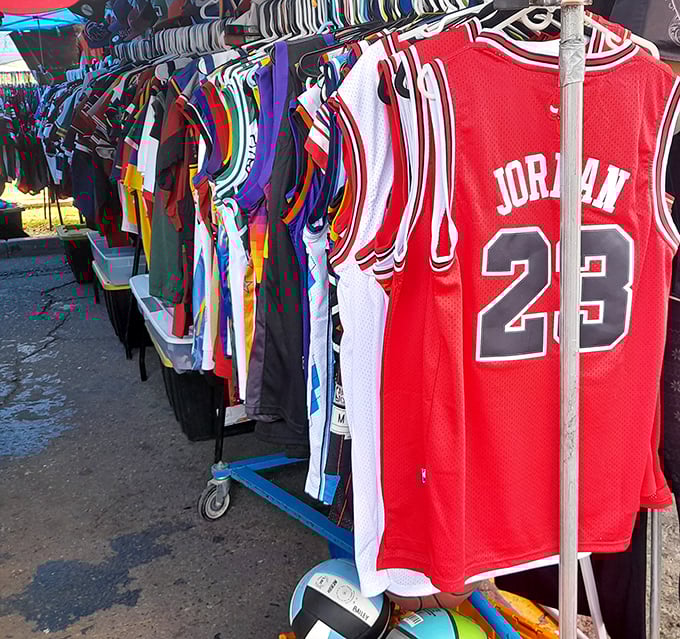Sports jersey alley, where you can dress like your heroes without emptying your wallet&mdash;Michael Jordan's greatness for a fraction of retail.