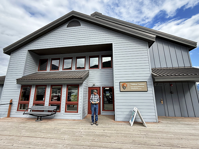 The Kenai Fjords Visitor Center welcomes explorers with the architectural equivalent of a firm handshake and a warm smile.