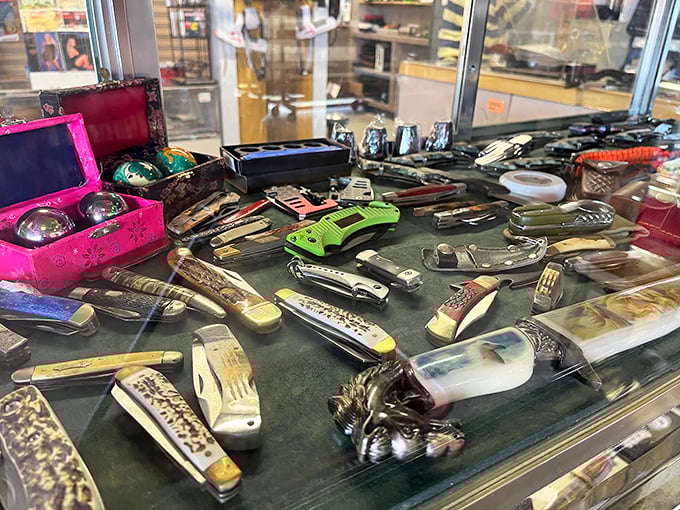 Not your average cutlery collection. These knives range from practical everyday tools to conversation pieces that would make Crocodile Dundee say, "Now THAT'S a knife!"