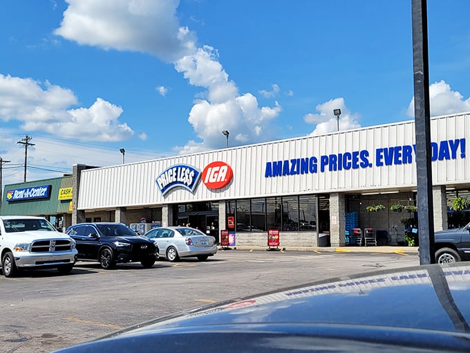 The local IGA grocery store&mdash;where prices are reasonable, the cashiers know your name, and nobody judges your ice cream-to-vegetable ratio.