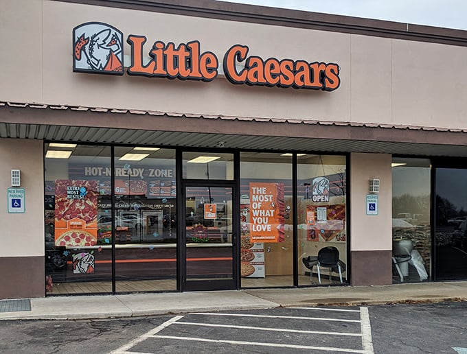 Even Little Caesars feels less like a fast-food chain and more like a neighborhood pizza joint in Salem&mdash;where "Hot-N-Ready" includes your retirement plan.