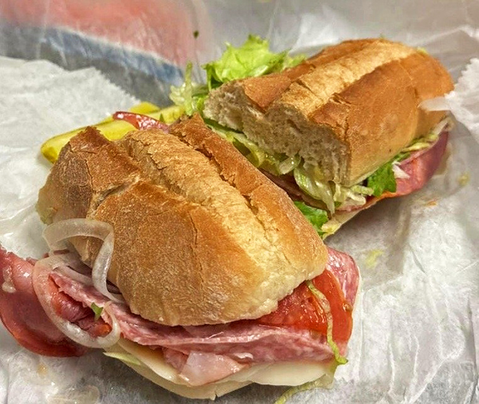 The Little Italy doesn't need a passport to deliver authentic flavor. This sandwich has never been to Rome, but it speaks the international language of delicious.