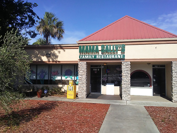Mama Sally's Family Restaurant promises home-style Florida comfort food in an unpretentious setting where calories don't count because you're on vacation.