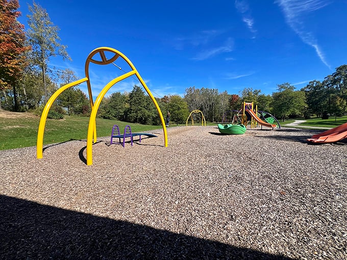 McClelland Park's playful design proves that playground architects understand physics better than most of us&mdash;creating joy through perfectly calibrated curves and angles.