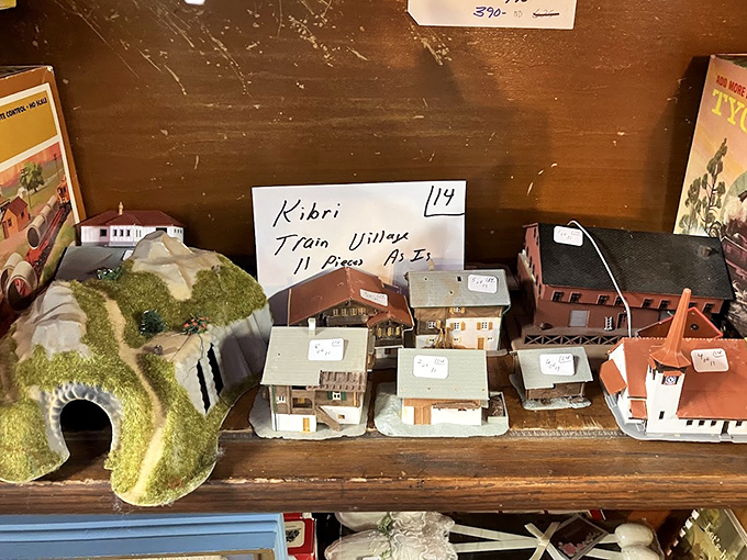 Miniature train villages: where grown adults can legitimately play with toys while calling it "collecting" with a straight face.