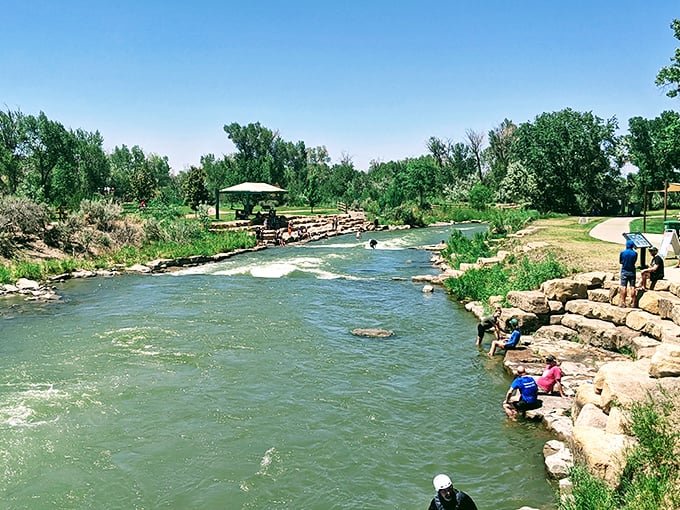 Montrose's Water Sports Park turns the Uncompahgre River into a playground where kayakers, tubers, and waders find refreshing relief from summer heat.