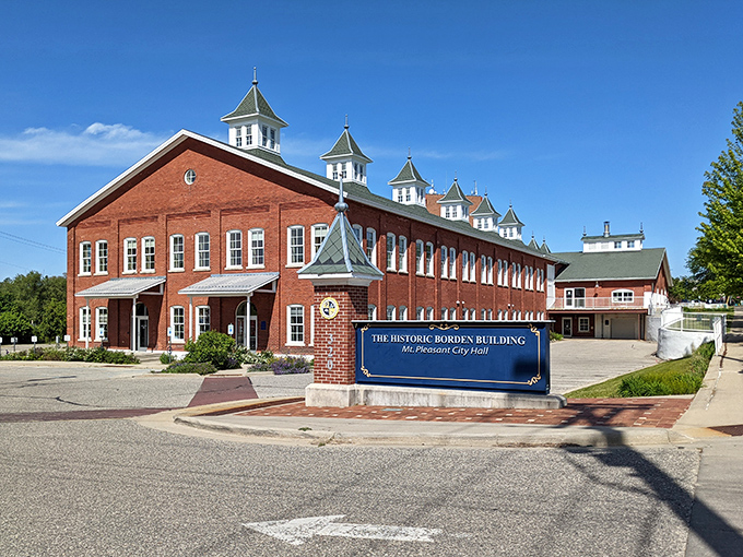 The Historic Bordens Building now serves as City Hall, where yesterday's industrial ambition houses today's civic function with architectural eloquence.