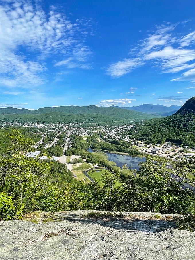 Mount Jasper overlooks Berlin and the Androscoggin River, offering panoramic views that cost nothing but the climb up.