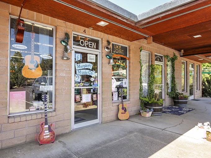Murphys Music Co. displays guitars in the window like old friends waiting to be played &ndash; the perfect small-town shop where music still matters.