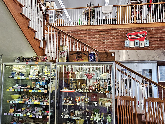 A charming antique shop where every shelf and staircase hides a new discovery &mdash; from vintage tins to quirky collectibles. Wallet beware!