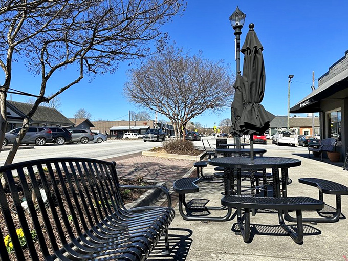 Downtown Tucker provides the perfect backdrop for post-meal strolls—necessary after you've said "yes" to both dessert options.